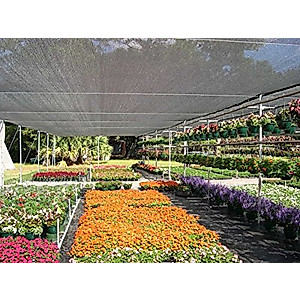 E.share 40% Shade Cloth Black Premium Mesh Shade Panel with Grommets 12ft x 6ft