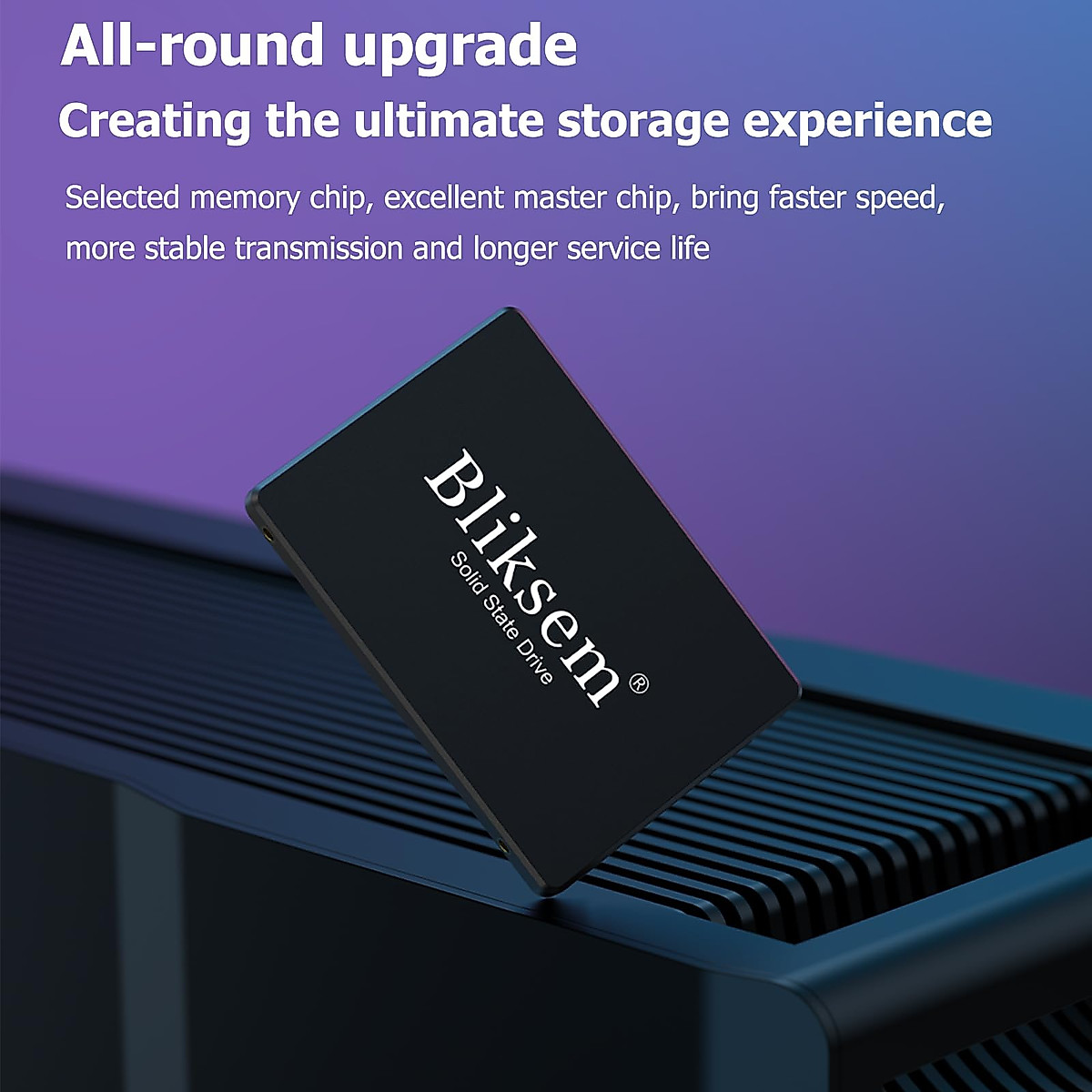 Bliksem SSD 512GB SATA III 6Gb/s Internal Solid State Drive 2.5″ 7mm(0.28″) 3D NAND TLC Chip Up to 550 Mb/s for Laptop and Pc KD650 (Black 512GB)