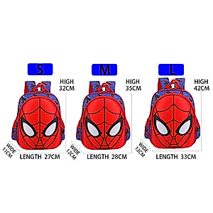 Dasellbag Toddler Boys Girls Kids Backpack 3D Cartoon Comic Lightweight Waterproof Student Schoolbag for Christmas Halloween(Blue-S)