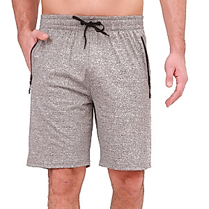 SUGARNO Athletic Shorts for Men,4 Packs Drawstring Gym Sports Shorts with Zipper Pockets for Running,Workout,Training(Small)