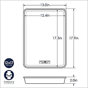 Nordic Ware Naturals Aluminum NonStick High-Side Sheet Cake Pan