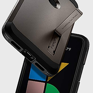 Spigen Tough Armor [Extreme Protection Tech] Designed for Pixel 5 Case (2020) - Gunmetal