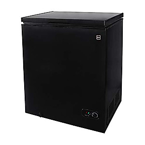 RCA RFRF510-BLACK Chest Freezer, Up to 141 L, 5.3 Cu. Ft. Capacity, Black