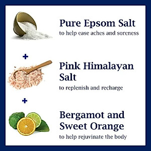 Dr Teal's Body Scrub with Pure Epsom Salt, Restore & Replenish with Pink Himalayan Salt, 16 oz