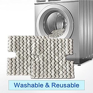 6 Pack Steam Mop Pads for Shark Lift-Away Pro Genius S3973, S3973D, S3973WM, S5002Q, S5003A, S5003D, S5004, S6001W, S6002, S6002C, S6003D, S6003W Touch-Free Dirt Grip Washable Replacement Mop Pads