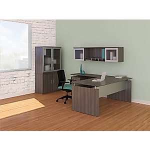 Safco Products Mayline MNRTLGS Medina 48-1/2"W Non-Handed Return for use with Desks, Sold Separately, Gray Steel Laminate