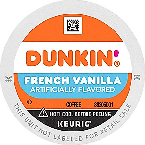 Dunkin' Donuts French Vanilla Flavored Coffee K-Cup, 10 ct