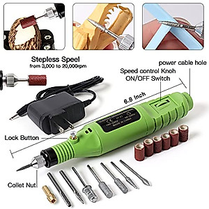HIJIRH 165 Pcs Pro Grade 3D Printing Tool Kits 3D Printer Tool Kits,Diverse 3D Print Cleaning Kit & Electric Polishing Machine,Including Tool Box,for Remove/Trim and Finish 3D Print (Multi-Purpose)