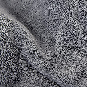 CASOFU Bath Towel Set, Quick Drying Microfiber Coral Velvet Towels, 2 Bath Towels 2 Hand Towels 4 Washcloths, Lightweight Highly Absorbent Towels for Bathroom, Shower, Spa, Yoga, Travel