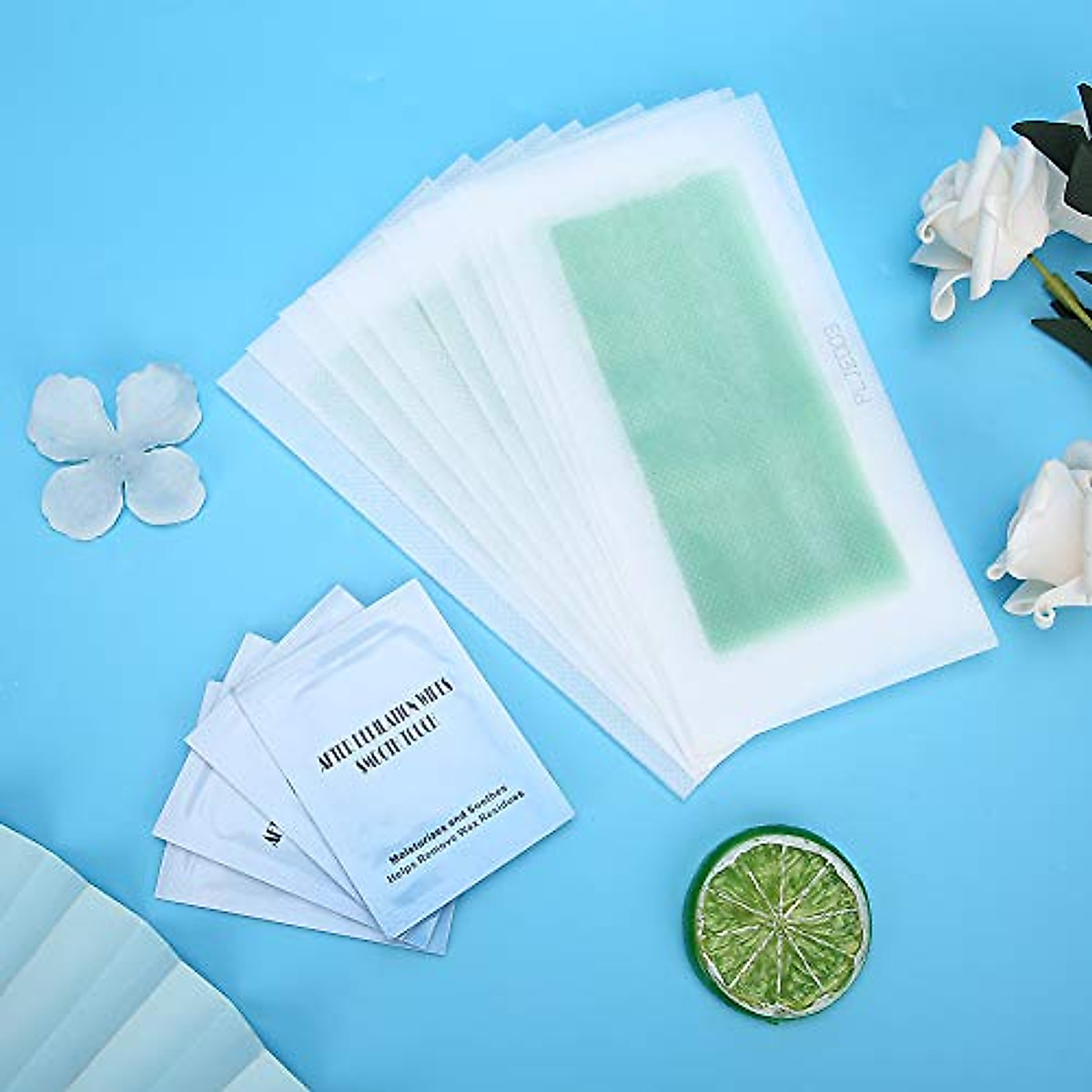 40 Sheet/Pack Disposable Professional Hair Removal Tool Depilatory Paper Epilator Women Wax Strip Paper, Depilatory Strips Paper for Women Men