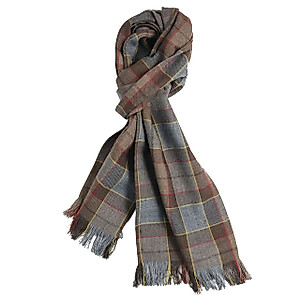 OUTLANDER JAMIE FRASER TARTAN PREMIUM WOOL SCARF - Woven in Scotland - Made in the U.S.A. - 9" x 58"