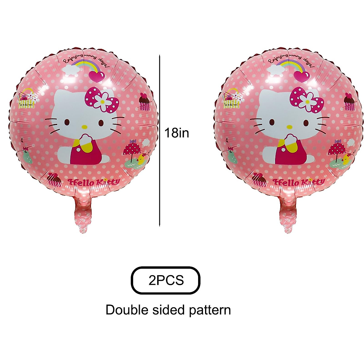 8Pcs Cute Anime Party Decoration Balloons,Aluminum Film Material Double Sided Balloons,Anime Theme Party Supplies,Kawaii Birthday Party Ballons (HE-03)