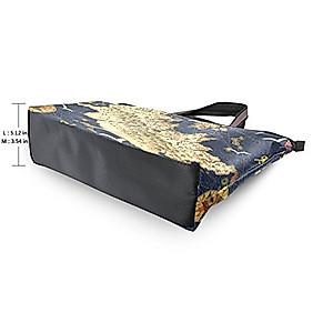 My Daily Women Tote Shoulder Bag Compass Anchor Gull Treasure Island Handbag Large