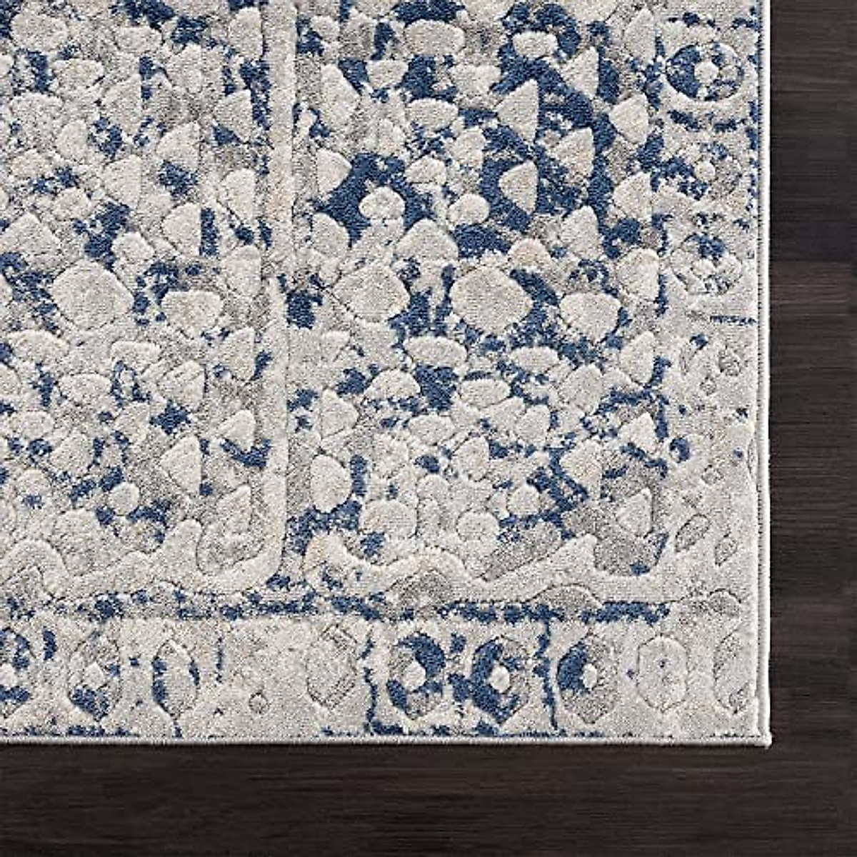 Bloom Rugs Troya Gray/Blue 5x7 Rug - Modern Abstract Area Rug for Living Room, Bedroom, Dining Room, and Kitchen - Exact Size: 5' x 7'5"