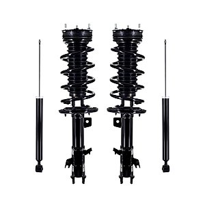 PM Auto Set of 4 Front-Rear Quick Complete Strut-Coil Spring-Shock Absorber For 2011-2016 Ford Fiesta