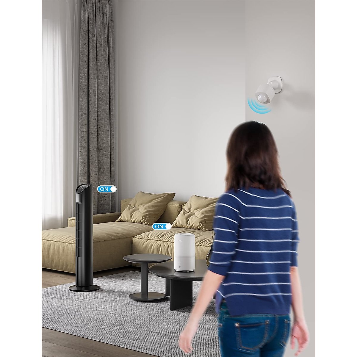 GoveeLife Motion Sensor, Group Control Unlimited Devices, Wireless Mini Contact Sensor for Smart Home Automation, Battery Powered, Supports Most GoveeHome Smart Products