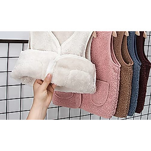 warmstraw Baby Boys' Winter Vest Soft Warm Zipper Closure Fleece Jackets Vests Outfit Coat Sleeveless Blue for 2-3T