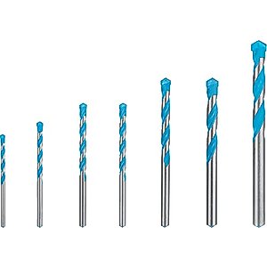 Bosch Professional 7 pc. Expert CYL-9 MultiConstruction Drill Bit Set (for Concrete, Ø 4-12 mm, Accessories Rotary Impact Drill)