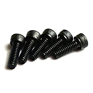 M1.4 Alloy Steel Hex Socket Head Cap Screws,12.9 Grade,Full Thread,Metric,Knuled Head Bolt Black 50pcs (M1.4 x 12mm)