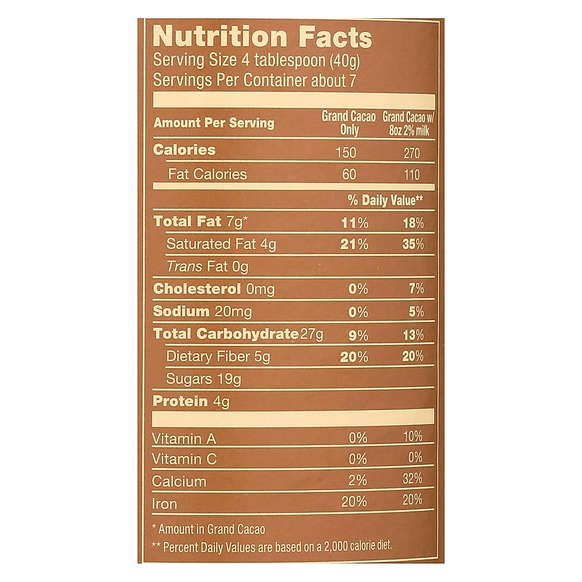 Guittard Grand Cacao Drinking Chocolate, 10 Ounce - 6 per case.