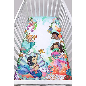 Baby Titi - Mermaid and Fairy Crib Sheets for Girls Bundle