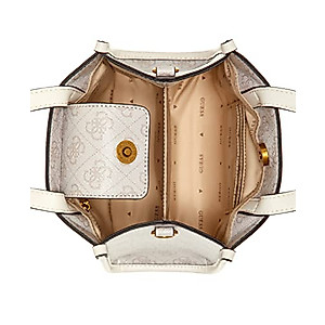 GUESS Izzy 2 Compartment Mini Tote, Dove Logo