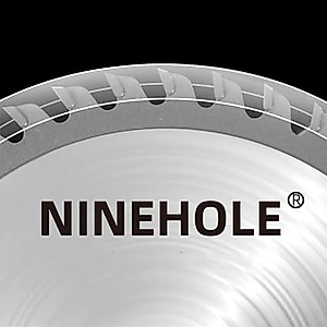 Ninehole 2pack 4-1/2Inch 40T Circular Saw Blade with 7/8-Inch Arbor, TCT Carbide Tipped Teeth for Cutting Wood Plastic Composite Materials (Reduce Ring 5/8 inch)