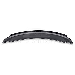 for 2010-2013 Chevrrolet Camaro | EOS ZL1 Style Rear Trunk Lid Wing Spoiler with Aluminum GLOSSY BLACK Center WickerBill Insert (ABS Plastic - Matte Black)