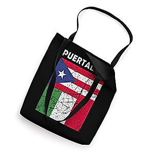 Funny Puerto Rican And Italian Flag Design - Puertalian Tote Bag