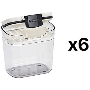 Progressive Pks-400 1.5 Cup Mini Prokeeper Airtight Silicone Seal Storage Container(pack of 6)