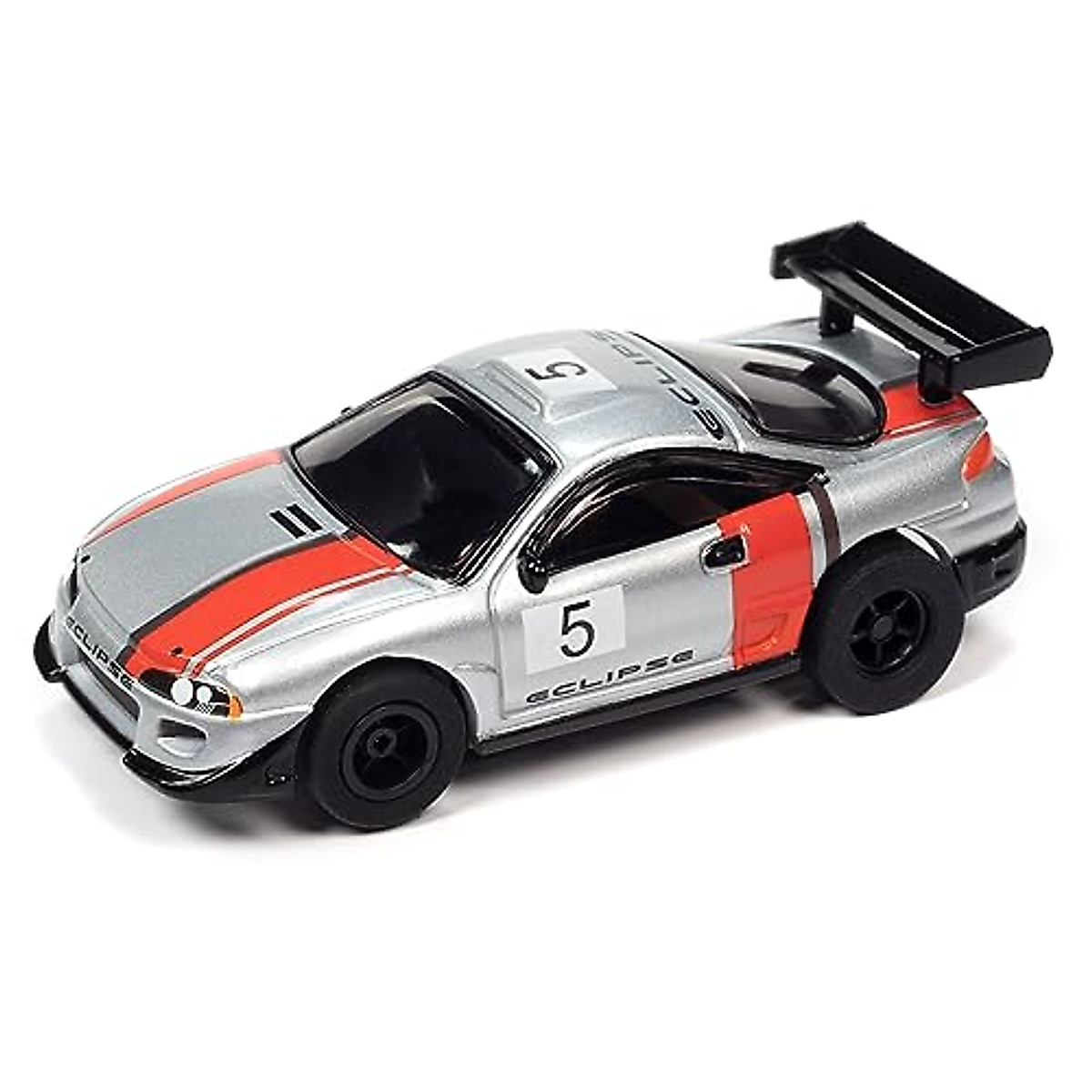 Auto World Xtraction 1995 Mitsubishi Eclipse (Silver) HO Scale Slot Car