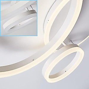 KAUCQI Dimmable Lighting Fixtures Ceiling, Modern Ceiling Light of 3000K-6000K with Remote Control, Led Lights 54W 5400lm for Living Room, Kitchen, Hallway Lamparas de Techo Modernas