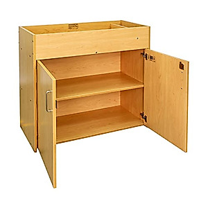 Tot Mate 41-1/2" Wide Daycare Infant Changing Table - Maple