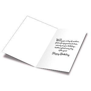 Granddaughter Birthday Card | Made in America | Eco-Friendly | Thick Card Stock with Premium Envelope 5in x 7.75in | Packaged in Protective Mailer | Prime Greetings (Birthday Present)