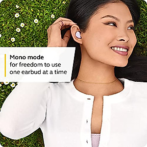 Jabra Elite 3 in Ear Wireless Bluetooth Earbuds – Noise Isolating True Wireless Buds with 4 Built-in Microphones for Clear Calls, Rich Bass, Customizable Sound, and Mono Mode - Lilac