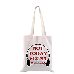 CMNIM ST Season 4 TV Series Inspired Gift Sci Fi Tote Bag Not Today Vecn- Sci Fi Thriller Movie Lover Gift for Fans (Sci Fi Tote Bag)