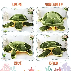 Civaner Turtle Stuffed Animals Sea Turtle Plush, Valentines Day Gifts for Kids, Plush Pillow Toys, Tortoise Toys Doll for Birthday(30 Inches)