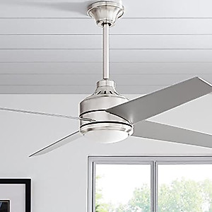 Mercer 52 in. LED Indoor Brushed Nickel Ceiling Fan