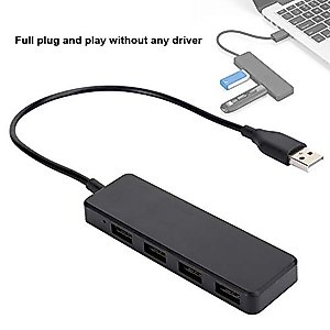Voluxe Hub Adapter, 5Gbps Hub, Stable Small Size 4‑in‑1 Good Performance for Computer Desktop