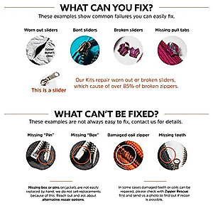 Zipper Rescue Zipper Repair Kits – The Original Zipper Repair Kit, Made in America Since 1993 (Clothing)
