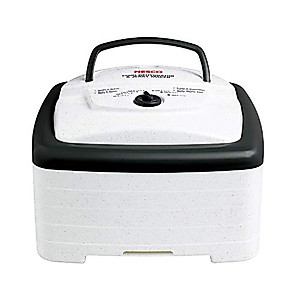 NESCO FD-80A Square Shaped Food Dehydrator, For Snacks, Fruit, Beef Jerky, White