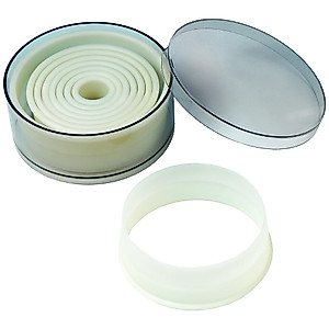 Fat Daddio's Round Pastry Cutter Set, 9 Piece