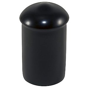 Caplugs 99190291 Plastic Cap with Flanges. VCF-500-16, Vinyl, Cap ID 0.500" Length 1.000", Black (Pack of 500)