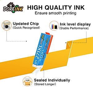 DOREINK 271 Compatible Ink Cartridge Replacement for Canon 271 271XL CLI-271XL to use with TS6020 TS9020 MG7720 TS5020 TS8020 MG6820 MG6821 MG5720 MG5722 Printer (3 Cyan, 3 Magenta, 3 Yellow) 9 Pack