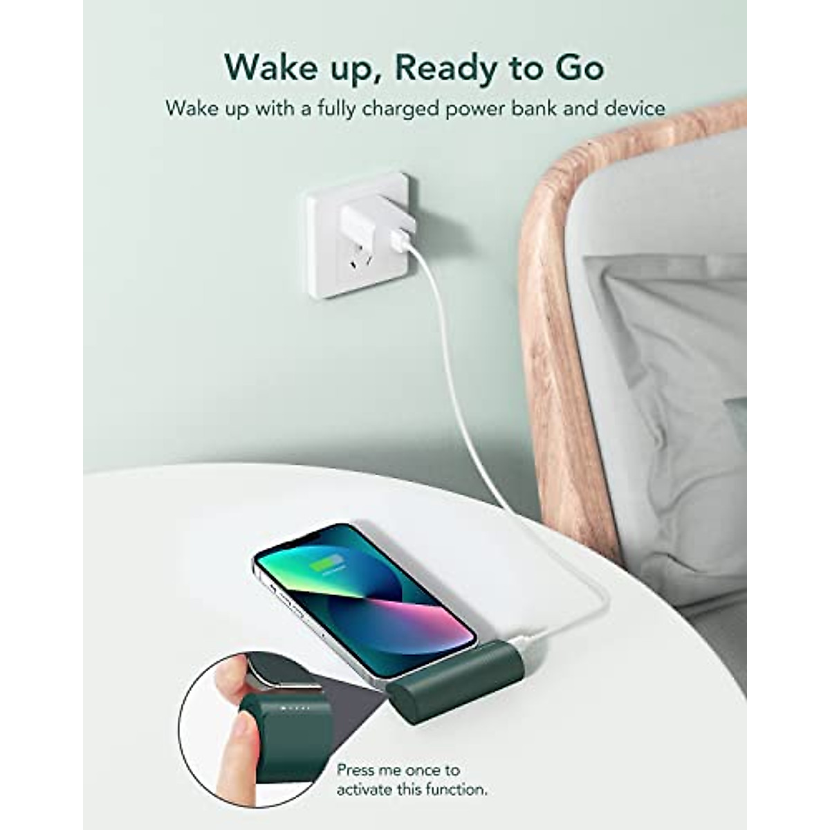 Charmast Small Portable Charger 5000mAh, Ultra-Compact 20W PD Fast Charging Power Bank Mini Battery Pack Compatible with iPhone 14/14 Pro Max/13/13 Pro Max/12/12 Pro Max/11/XR/X/8/7/6, and More