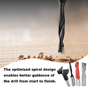 Utoolmart Brad Point Drill Bits for Wood 7mm x 70mm Forward Turning HSS for Woodworking Carpentry Drilling Tool 1pcs