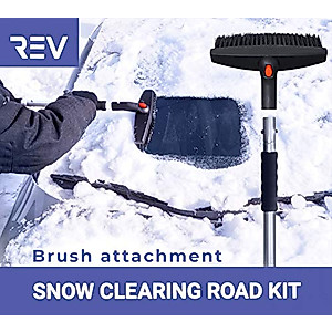 VViViD Snow Clearing Road Kit with Shovel, Ice Scraper and Ice Brush