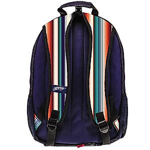 HOOEY Unisex Serape Print Rockstar Backpack Blue One Size