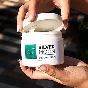 nu119 How to Heal Cracked Feet Overnight Silver Moon Bedtime Balm | Natural Cream Moisturizer Treatment for Dry Skin on Heels & Hands for Men & Women | Fix & Repair Foot Skin & Soften Calluses