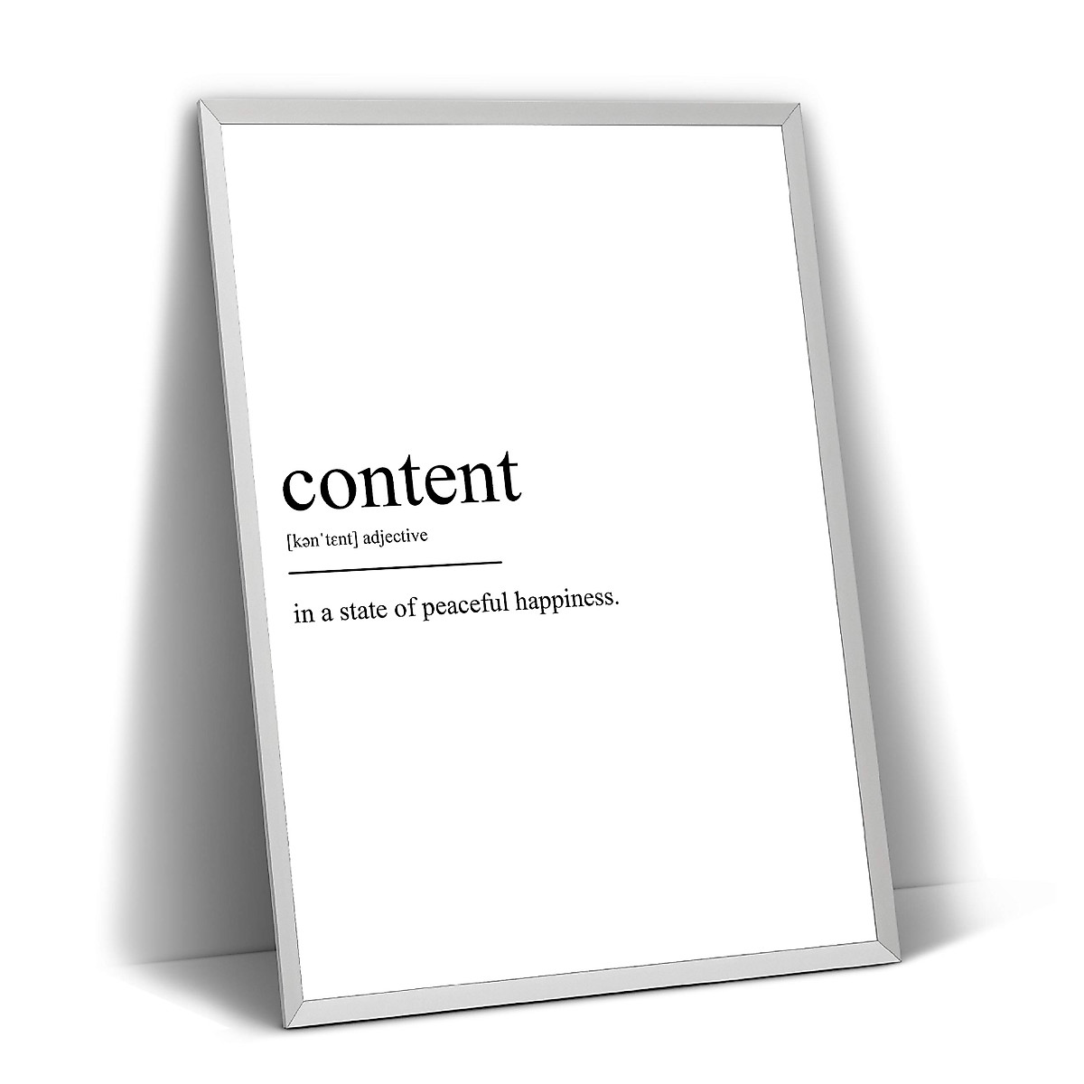 Content Definition Print - Dictionary Poster Wall Art Decor Quote Typography Home - Frame Not Included